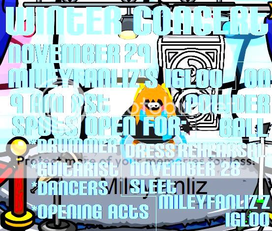 Club Penguin concert!!! | Ariiaquatic's Blog